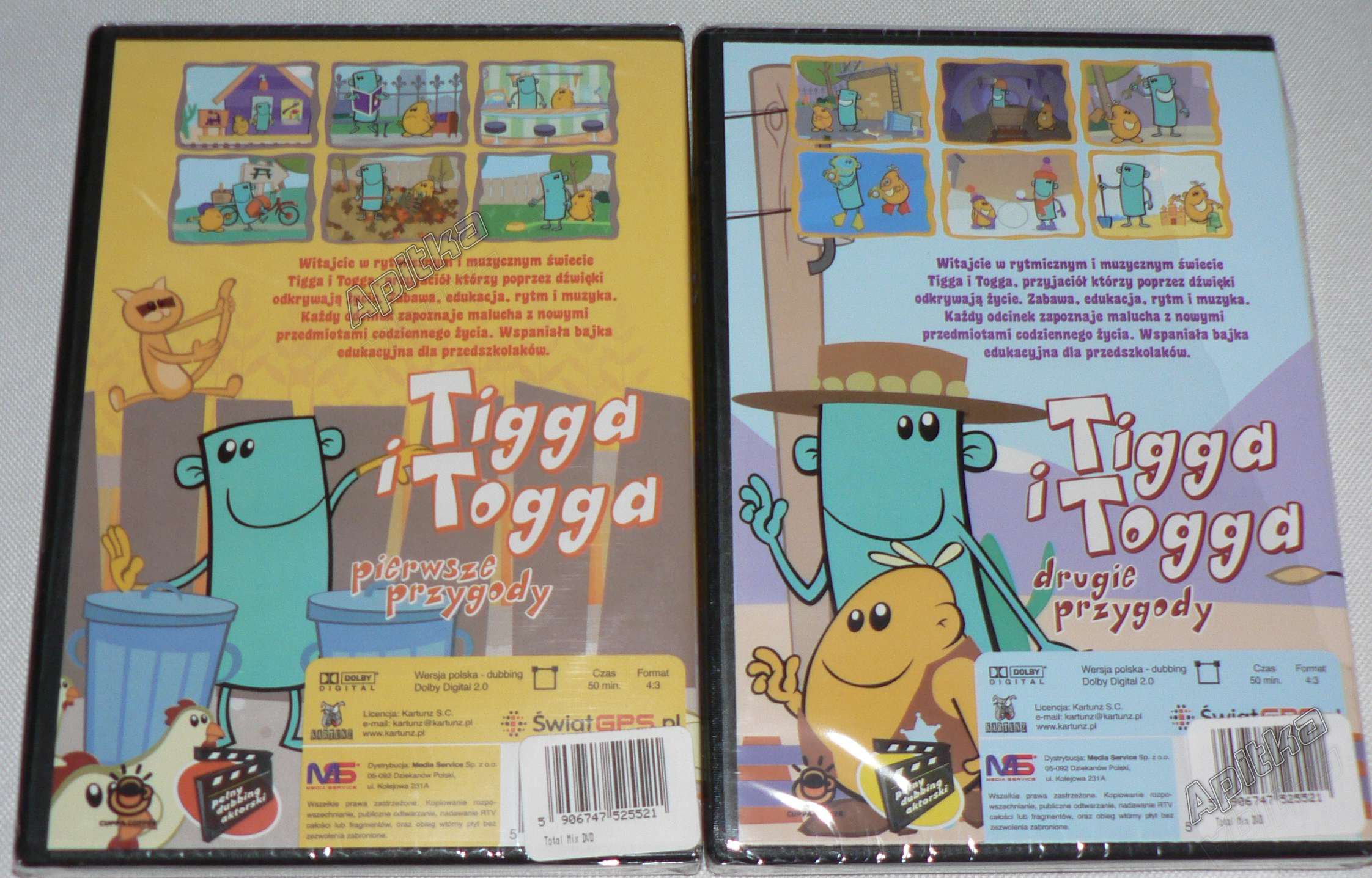 2xDVD TIGGA I TOGGA Edukacja poprzez muzyke folia